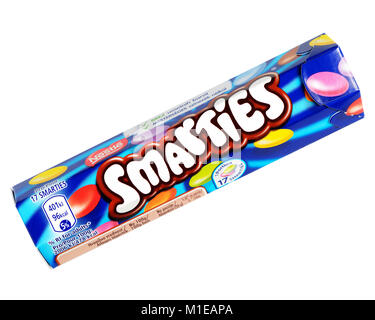 Packet of Smarties sweets Stock Photo - Alamy