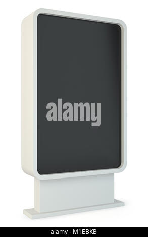 Outdoor Advertising Displays. Rolling Poster Display 3D Illustration ...