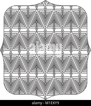 quadrate with seamless pattern shapes background design vector ...