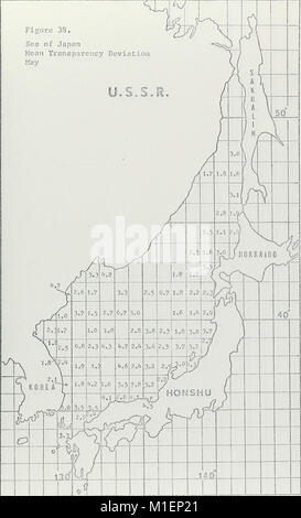 This atlas, published in 1970, presents Secchi disc transparency ...