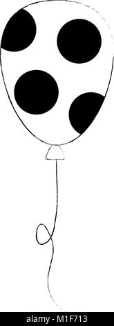 dotted shape balloon party celebration decoration design Stock Vector ...