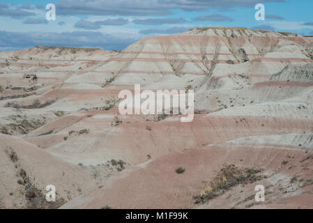 Geographic features in Badlands National Park Stock Photo - Alamy