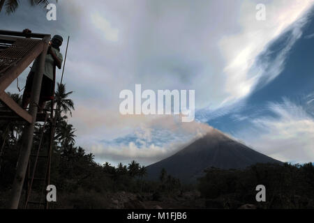January 25, 2018 - Guinobatan, Albay, Bicol Region, Philippines ...