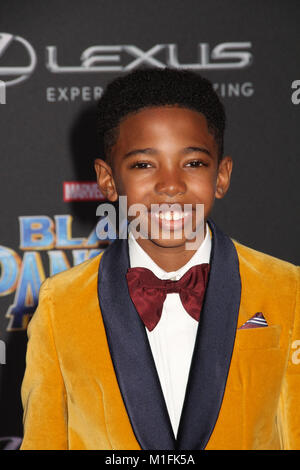 Seth Carr 01/29/2018 The World Premiere of "Black Panther" held at The ...