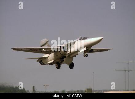 A US Air Force EF-111 Raven deployed to Aviano Air Base, Italy, from ...