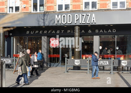 Mod Pizza, Nottingham, England, UK Stock Photo - Alamy