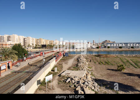 Railway station at San Gabriel, Alicante, Spain Stock Photo - Alamy