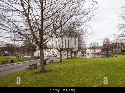 The scenic duck pond area at Norton on Tees,England,UK Stock Photo - Alamy