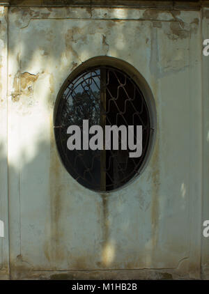 jail windows stone wall old prison building iron bars Stock Photo - Alamy