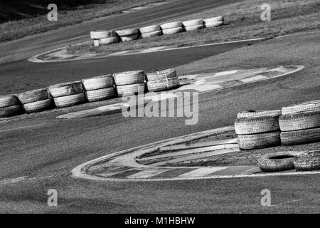 A detail picture of a part of the racetrack. The chicane with curbs and ...
