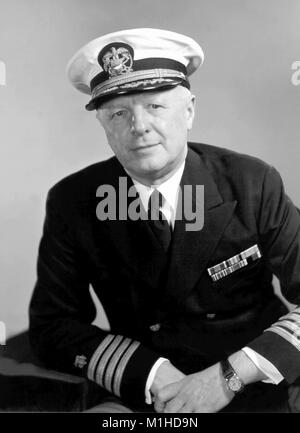 Formal portrait of H. Trendley Dean, D.D.S. in uniform, the first ...