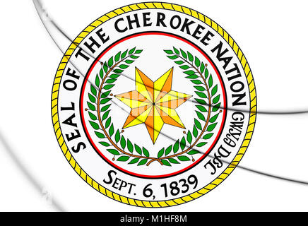 3D Flag of Cherokee Nation. 3D Illustration Stock Photo - Alamy