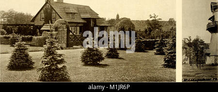 The 1908 publication *American Homes and Gardens* explores the design ...
