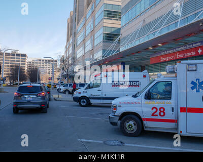 John H Stroger Hospital Emergency Entrance. Chicago, Illinois Stock ...