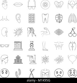 Curative icons set, outline style Stock Vector Image & Art - Alamy
