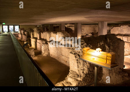 Germany, Cologne, the relics of the Praetorium. The Praetorium was the ...