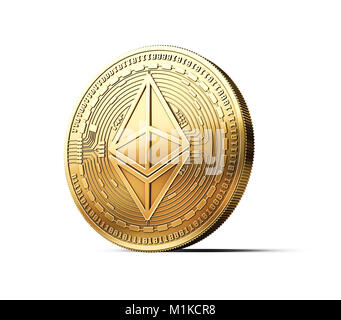 Cryptocurrency concept: Ethereum Mining on Digital Data Paper ...