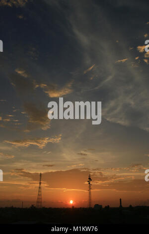Blangpidie, Aceh, Indonesia. 31st Jan, 2018. A view of the sunset from ...