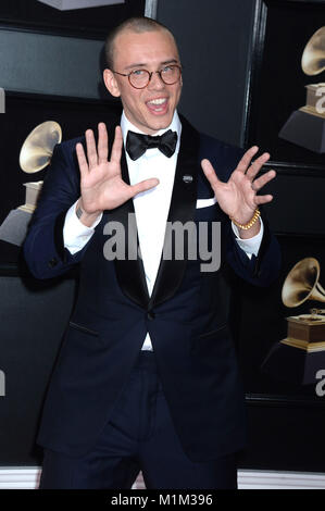 Logic at the 60th Annual GRAMMY Awards held at Madison Square Garden on ...