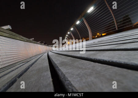 Castleford Bridge at Night UK Yorkshire River Aire Stock Photo - Alamy