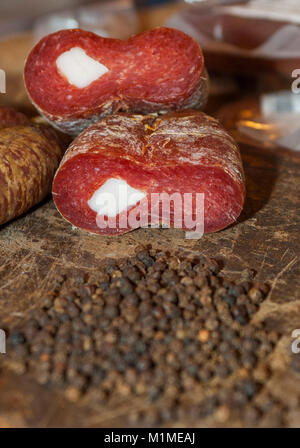 Italy Italy Campania Gioi Soppressata Stock Photo - Alamy