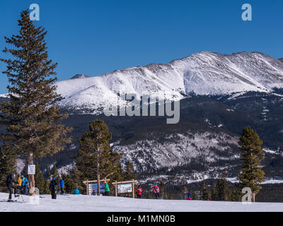 Summit view from Peak 8 at Breckenridge Ski Resort, Colorado Stock ...