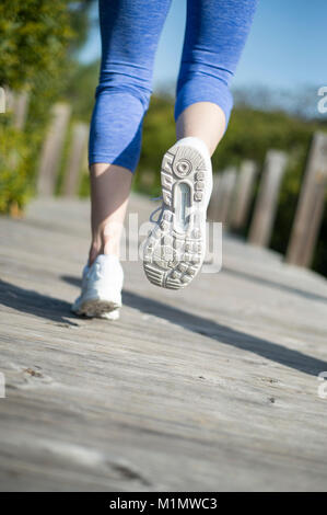 close up of the soles of running shoes while running Stock Photo - Alamy