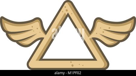 dimension shape with angel bird wing vector art Stock Vector Image ...