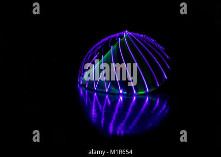 Art effects with spinning coloured lights Stock Photo - Alamy