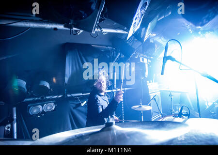 The Norwegian progressive rock band Major Parkinson performs a live ...