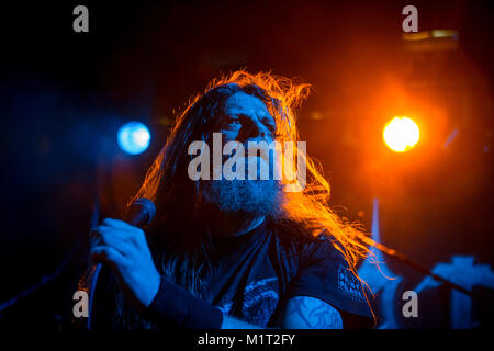 The German death metal band Morgoth performs a live concert at the ...