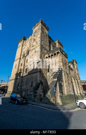 The Castle Keep of Newcastle Castle in Newcastle-upon-Tyne, England ...