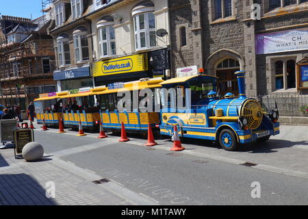 The Newquay Road Train Stock Photo - Alamy