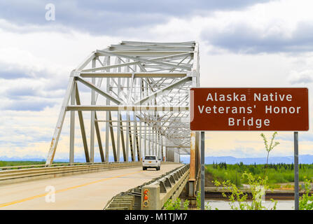 Nenana River Bridge, Nenana, Alaska, USA Stock Photo - Alamy