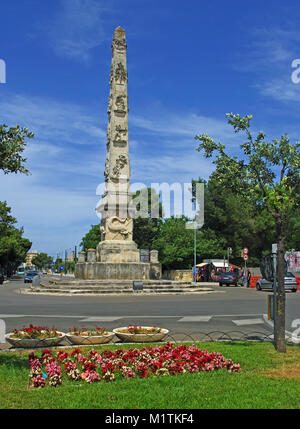 Relief, Obelisk, Lecce, Puglia, South Italy Stock Photo - Alamy
