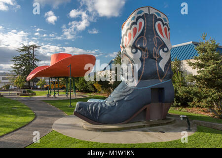 United States, Washington, Seattle, Georgetown Tailer Park Mall, Art ...