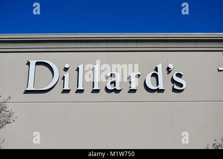Dillard's Department Store sign, and corporate logo for the mall chain ...