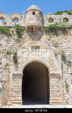 Entrance gate to The 16th century Venetian Fortezza, Rethymnon ...