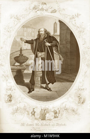 Illustration of Shylock from The Merchant of Venice. Tales from ...