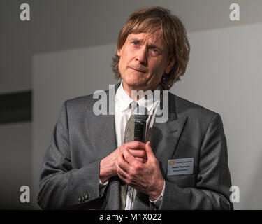 David Thomson, Chairman of Thomson Reuters speaks at the Opening Stock ...