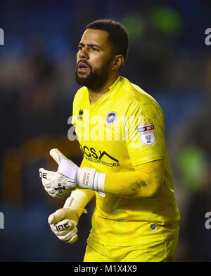 Millwall goalkeeper Jordan Archer Stock Photo - Alamy