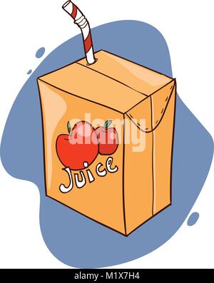 cartoon apple juice box Stock Vector Image & Art - Alamy