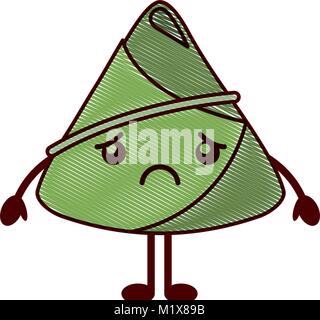 kawaii sad rice dumpling cartoon Stock Vector Image & Art - Alamy