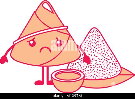 kawaii sad rice dumpling cartoon Stock Vector Image & Art - Alamy