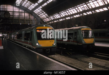 A London Midland Railway Class 170 Turbostar leaves Kidderminster and ...