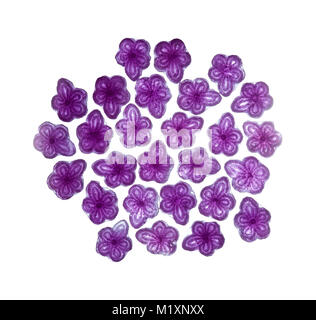 violet candy, hard candy in shape of violet flower, aromatized with ...