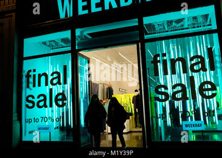 WEEKDAY store on Regent Street, London, England, UK Stock Photo - Alamy