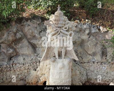 Sculpture in a grotto in Vatican gardens in Rome in Italy Stock Photo ...