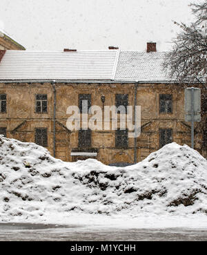 sludge winter snow old day daylight cold wintry floor waste lost tissue ...