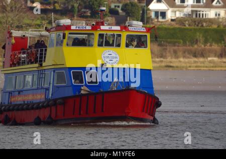 Pride of Exmouth, Stuart Line Cruises Ferry Boat on the Exe Estuary ...